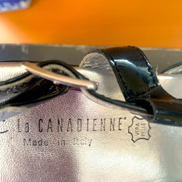 La CANADIENNE | Shoes | La Canadienne Ada Black Patent Leather And Cork ...